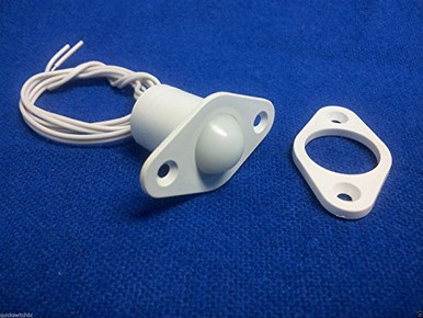 1 Recessed Plunger Ball Alarm System Switch Reed w Leads Hidden Door ...