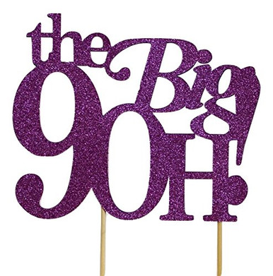 All About Details Purple The Big 9OH Cake Topper - Warehousesoverstock