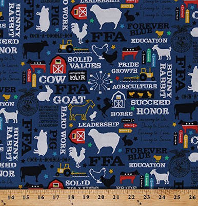 Cotton FFA Future Farmers of America Forever Blue Quotes Motto ...