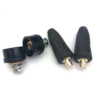 KINGQ TIG Welding Cable Panel Receptacle Connector Socket Set 16-25 and ...
