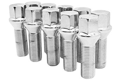 Venum wheel accessories 10 Pc Chrome 12x1.5 Ball Seat Lug Bolts 40 mm ...