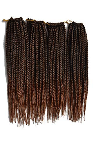 Leyoo Kanekalon Box Braid Crochet Hair 12 Inch 96 Roots Box Thin Box ...