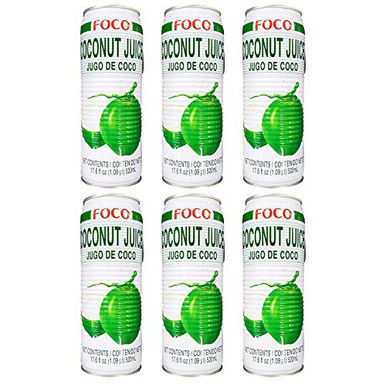 Foco Jugo de Coco - Coconut Juice 6 Pack Total of 105.6fl.oz ...
