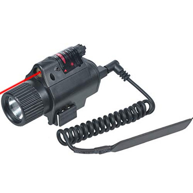 Airsoft Gun Red Laser Flashlight Combo with Picatinny Rail Mount for ...