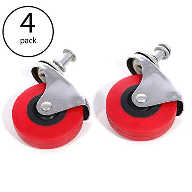 Torin Big Red Replacement Swivel Creepers Caster 2.5" Wheels with Posts ...