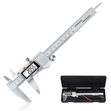 eSynic Vernier Caliper 150mm 6 Inch with Backlit Electronic Caliper ...
