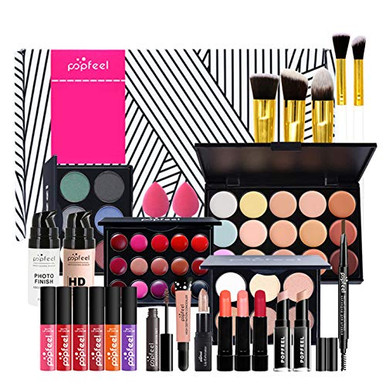 Joyeee All-in-One Makeup Gift Set Travel Makeup Kit Complete Starter ...