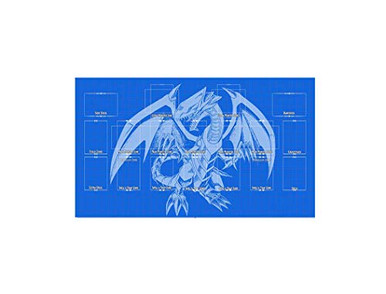 AArt TM Yugioh Blueprint Template 2017 Master Rule 4 Link Zone Playmat ...
