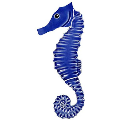 Artistry in Mosaics Mini Seahorse Ceramic Swimming Pool Mosaic 6" Blue ...