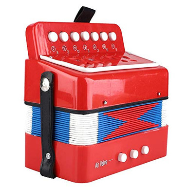 Kid's Accordion 7-Key 2 Bass Toy Button Accordion Mini Accordion for ...