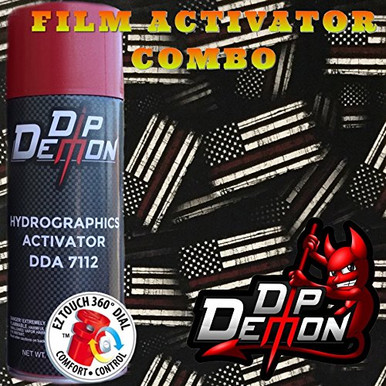 Hydrographic Film Flag Combo Kit Thin Red Line Fire Fighter Tactical ...