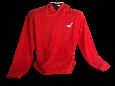 245 Red Baja Hoodie Brushed Soft Alpaca Fleece Blend Jacket Unisex Peru ...