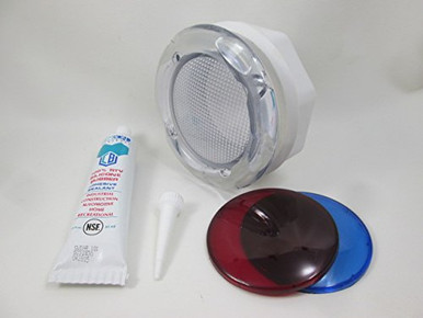 Spa Hot Tub Light Lens Kit Red and Blue Cover and Silicon 5" Face Lense ...