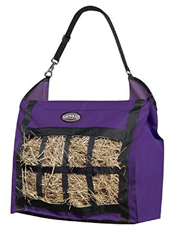 Showman Nylon Slow Feed Hay Tote Bag Heavy Duty and Durable Easy To ...