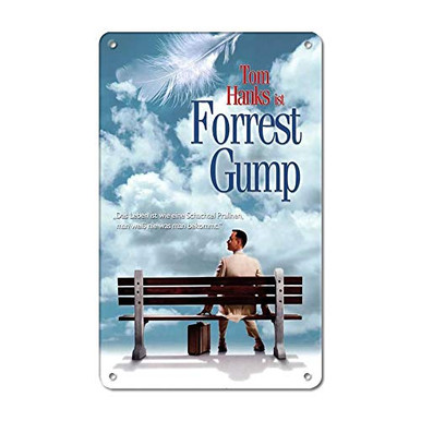 FGHD Forrest Gump Movie Metal Tin Sign Wall Decor Metal Wall Art 8x12 ...