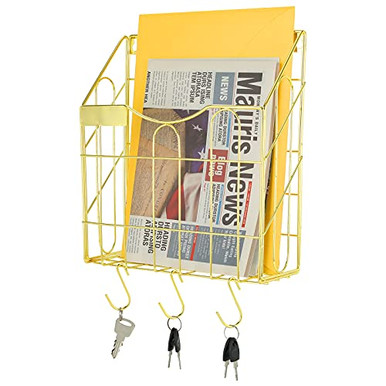 Superbpag File Holder Metal Mesh Wire Shelf Hanging Folder Mail ...