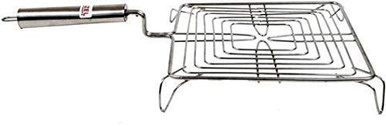 Nexxa Stainless Steel Square Roti Grill Papad Grill Roti Jali Chapathi ...