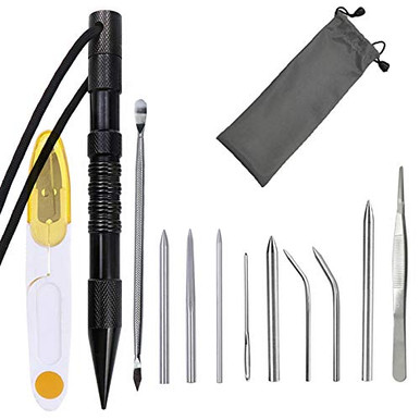 Knotter Tools, 12PCS Stainless Steel FID Paracord FID Set with Marlin ...