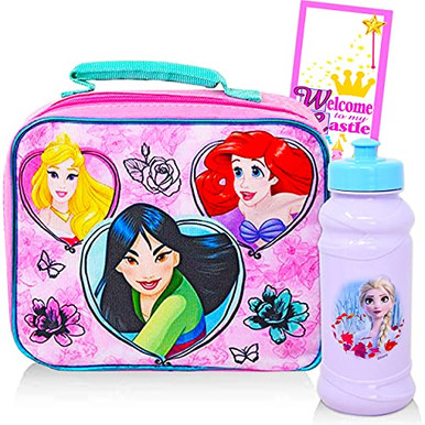 Disney Princess Lunch Box for Girls Kids Bundle ~ Premium Insulated ...