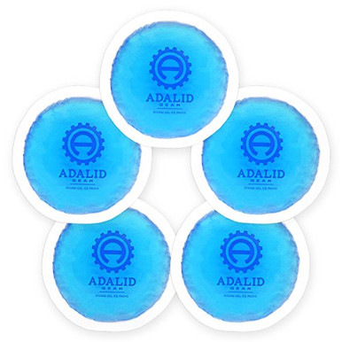 Small Round Gel Ice Packs with Cloth Backing for Hot or Cold Therapy ...