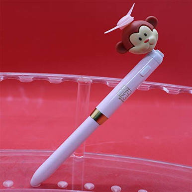 180 degree rotated Cartoon Fan pen mini fan with metal ballpoint pens ...