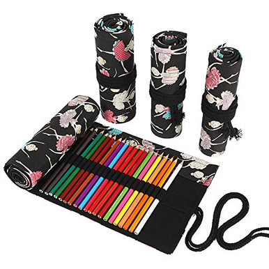 TWIKIK Colored Pencil Roll Up Case48 for Castle Art Supplies Colored ...