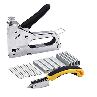 Hand Staple Gun with Remover, Heavy Duty Staple Gun 3 in 1 Manual Nail ...