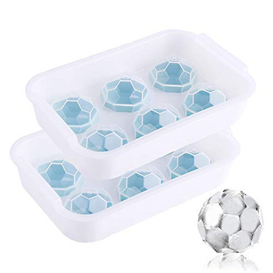2Pack Ice Ball Maker Mold Round Ice Cube Mold Chill Ice Ball Maker ...