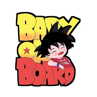 2OWLS Super Cute Milk Drunk Baby Goku Anime Sticker, Goku Dragon Ball z ...