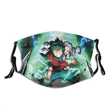 Deku My Hero Academia Two Heroes Movie Merchandise Face Masks ...
