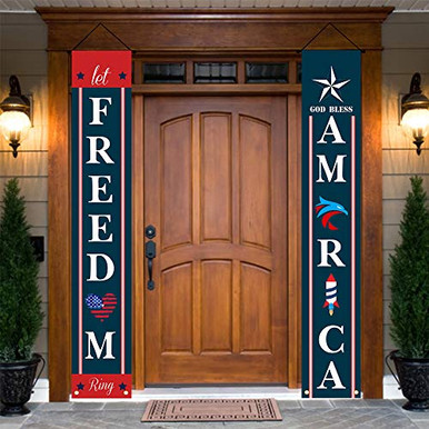 4th of July Decoration Porch Signs America Freedom Independence Day ...