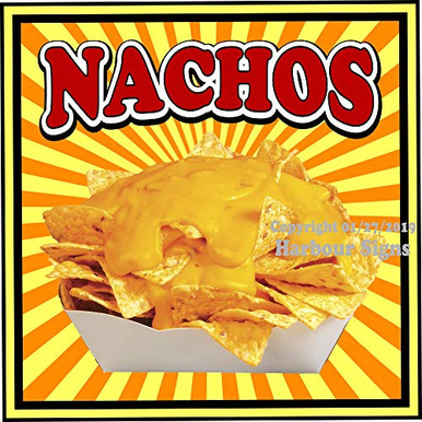 Harbour Signs Nachos Decal Concession Restaurant Food Truck Exterior ...