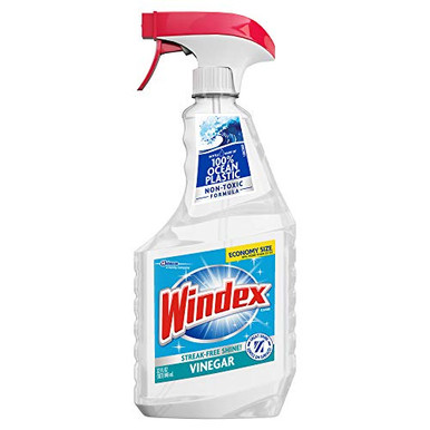 Windex Vinegar Glass and Window Cleaner Spray Bottle, 32 fl oz ...