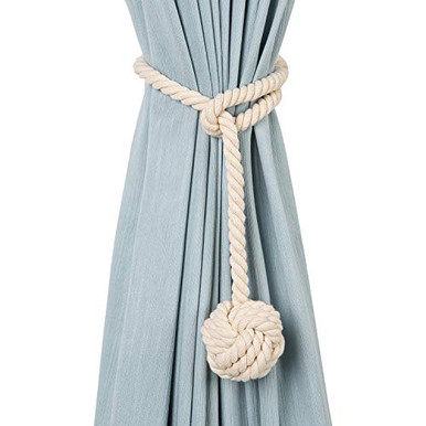 Shinywear 2 Pieces Retro Handmade Curtain Ropes Holdbacks Rural Knot ...