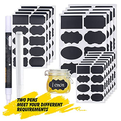 Chalkboard Labels,220 Packs Labels for Jars and Storage Bins,Large ...