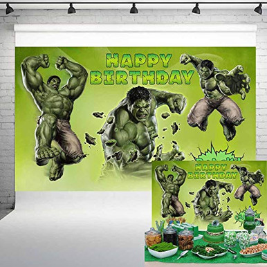 Smile World Hulk Party Supplies Photography Backdrops 5x3ft Superhero ...