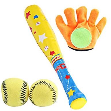 aternee Mini Foam Baseball Bat and Ball Baseball Bat Toys with 2 Balls ...