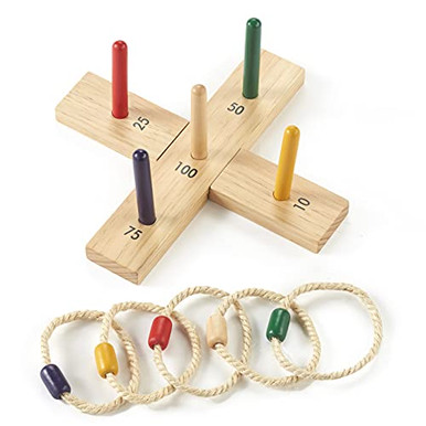 Color Coordinated Ring Toss Game for The Backyard - 3 Years Old and Up ...