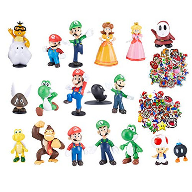 Super Mario Mini Toys for Boys,Mario Bros Series Action Figures Toys ...