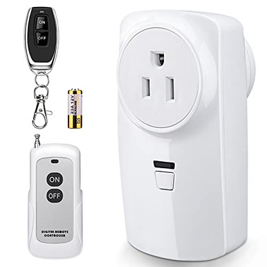 Electop Remote Control Outlet Plug with 2 Wireless Remotes-984ft and ...