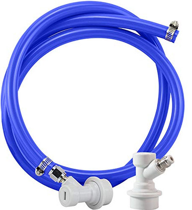 Ball Lock Gas Line Assembly Including Blue Air Tubing ID 5/16" Length ...