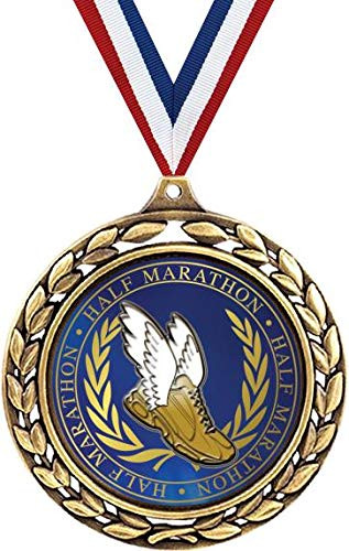 Half Marathon Medals - 2 1/2" Laurel Wreath Half Marathon Running Medal ...