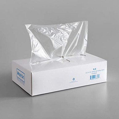 Minoqi 10 3/4" x 8" Plastic Deli Wrap and Bakery Wrap - Food Wrapping ...