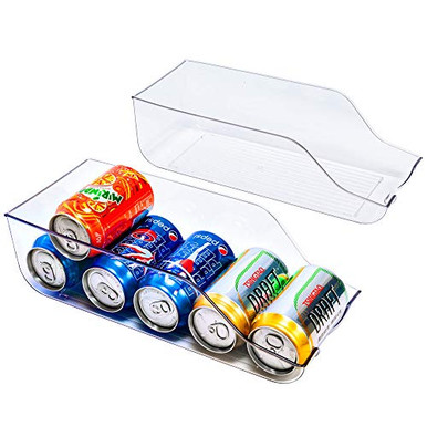 SANNO Can Drink Holder Storage and Dispenser Bin for Refrigerator ...