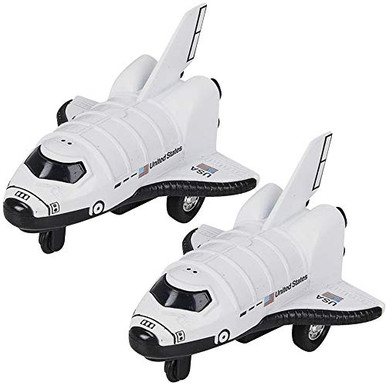ArtCreativity Diecast Mini Space Shuttle with Pullback Mechanism, Set ...