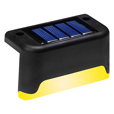 Solar Deck Lights Outdoor,1 Pack LED Step Light Waterproof Landscape ...