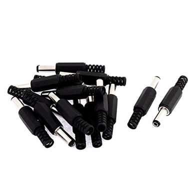 Aexit 15Pcs 5.5mm Garage and Shop x 2.5mm Male Soldered Type DC Power ...