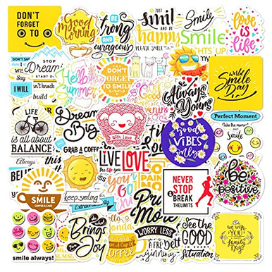 100 Pcs Inspirational Words Stickers for Hydroflasks, Motivational ...