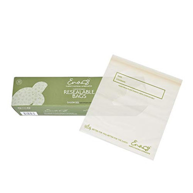 100 percent Compostable Food Storage Bags -Gallon 50 Pack- Eco-Friendly ...