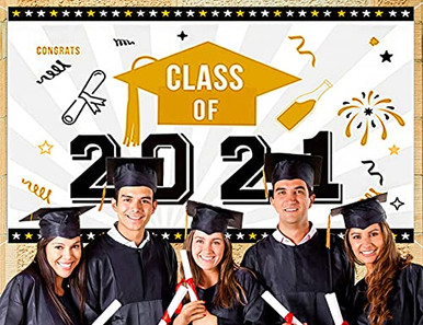 Graduation Banner 2021,Extra Large 71" X 45" Graduation Backdrop,Party ...